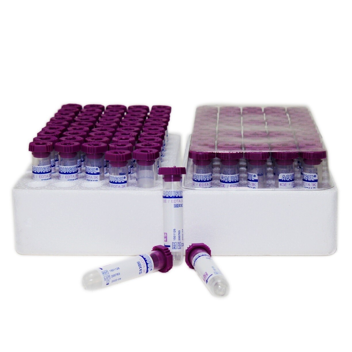 Tubes AQUISEL EDTA K3 1ml 100pcs – Innolab