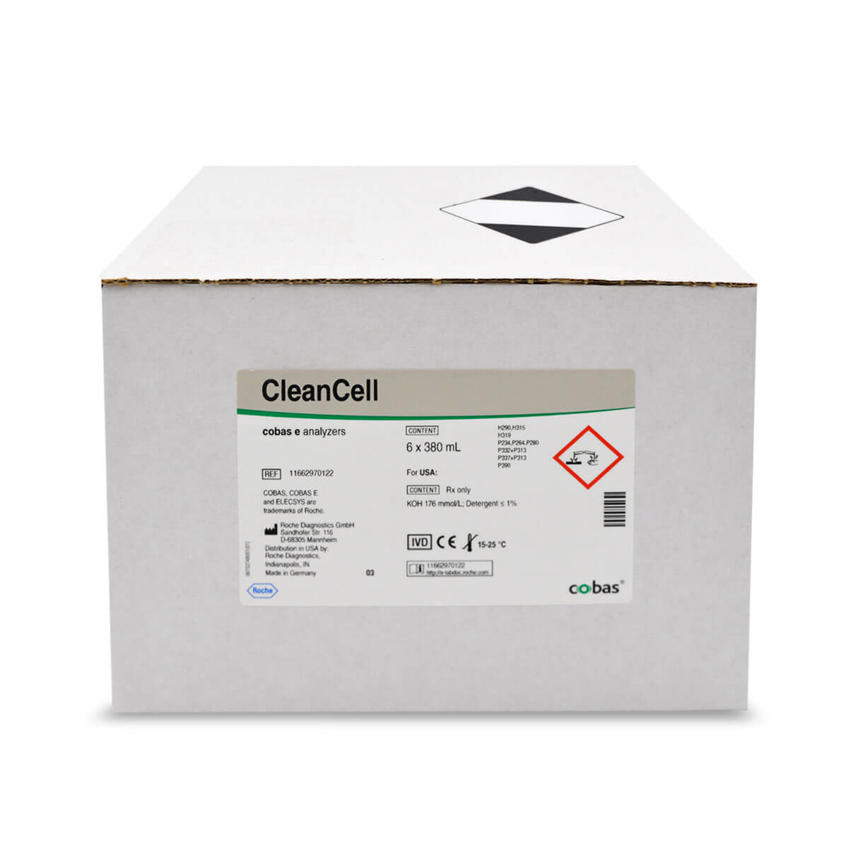 CleanCell – 6 X 380 ml (6 x 190 tests) for Roche Elecsys 2010/Cobas ...