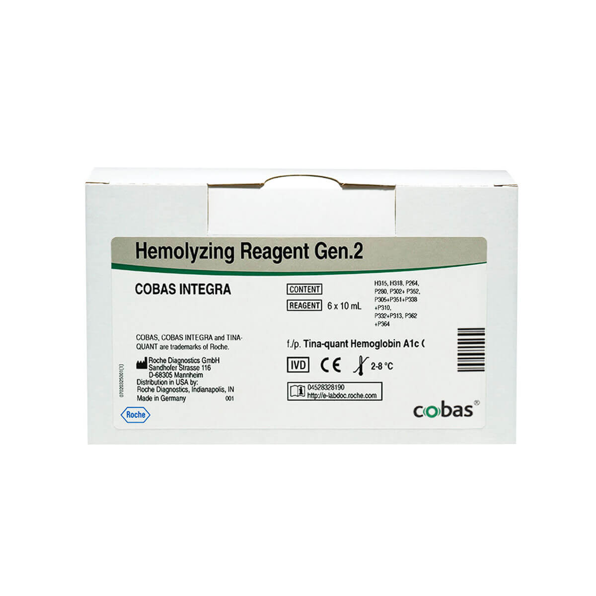 HBA1C HEMOLYZING REAGENT GEN2 -6X10ml for Roche Cobas Integra 400 / 400 ...
