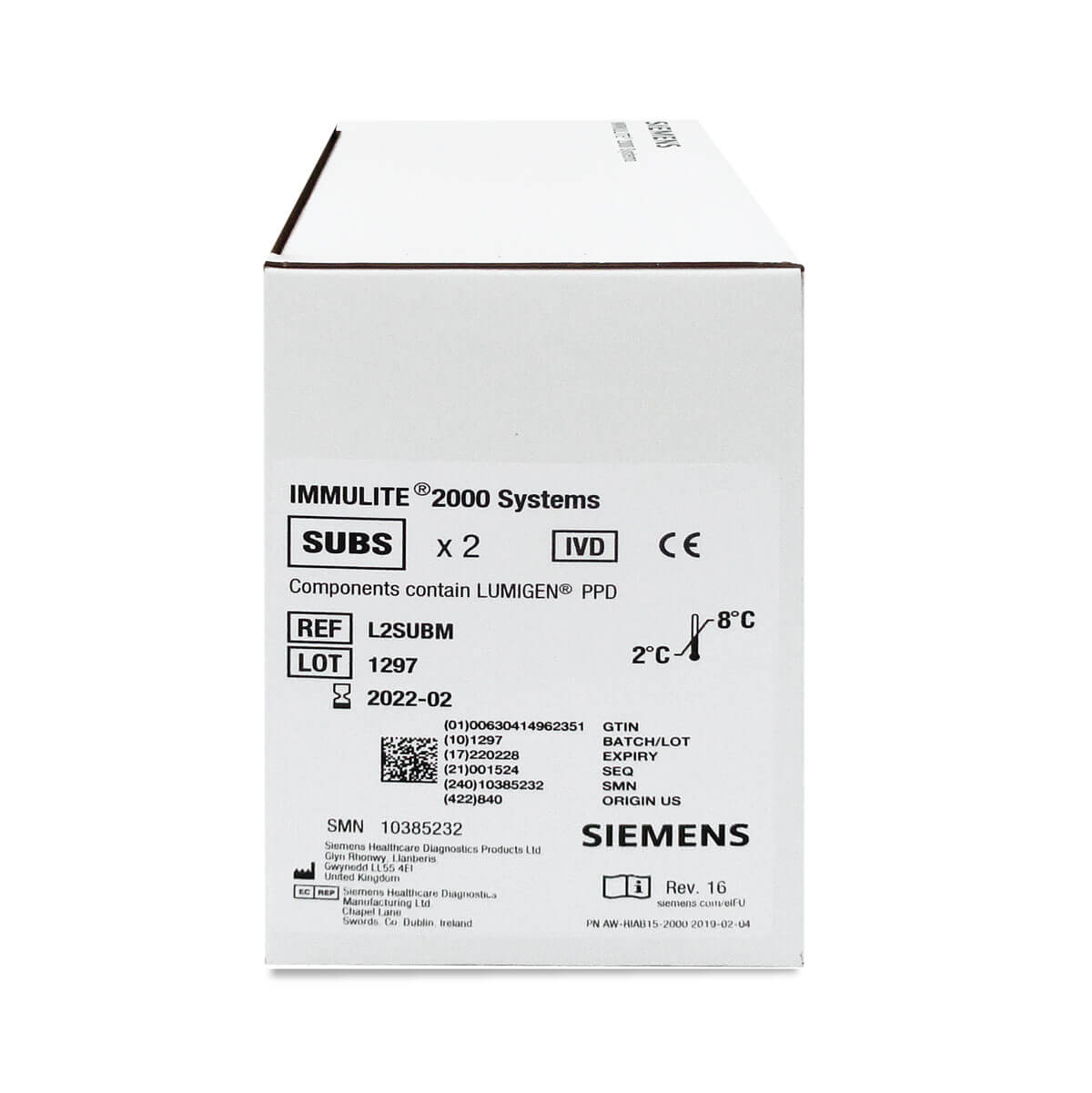 SUBSTRATE 2 x 1000 for Siemens Immulite 2000 – Innolab