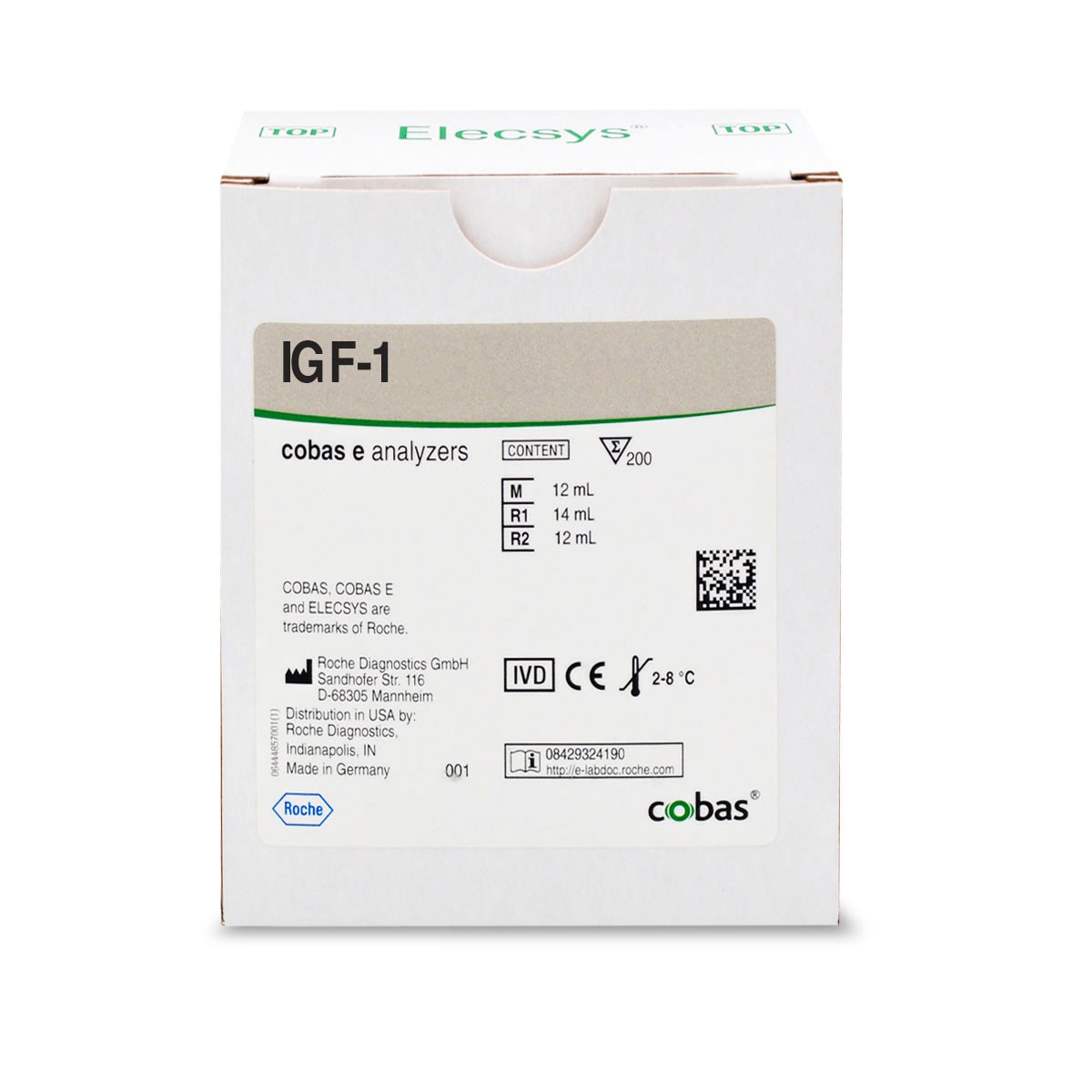 IGF-1 Elecsys Reagent for Roche Elecsys 2010 / Cobas E411 – 100 Tests ...