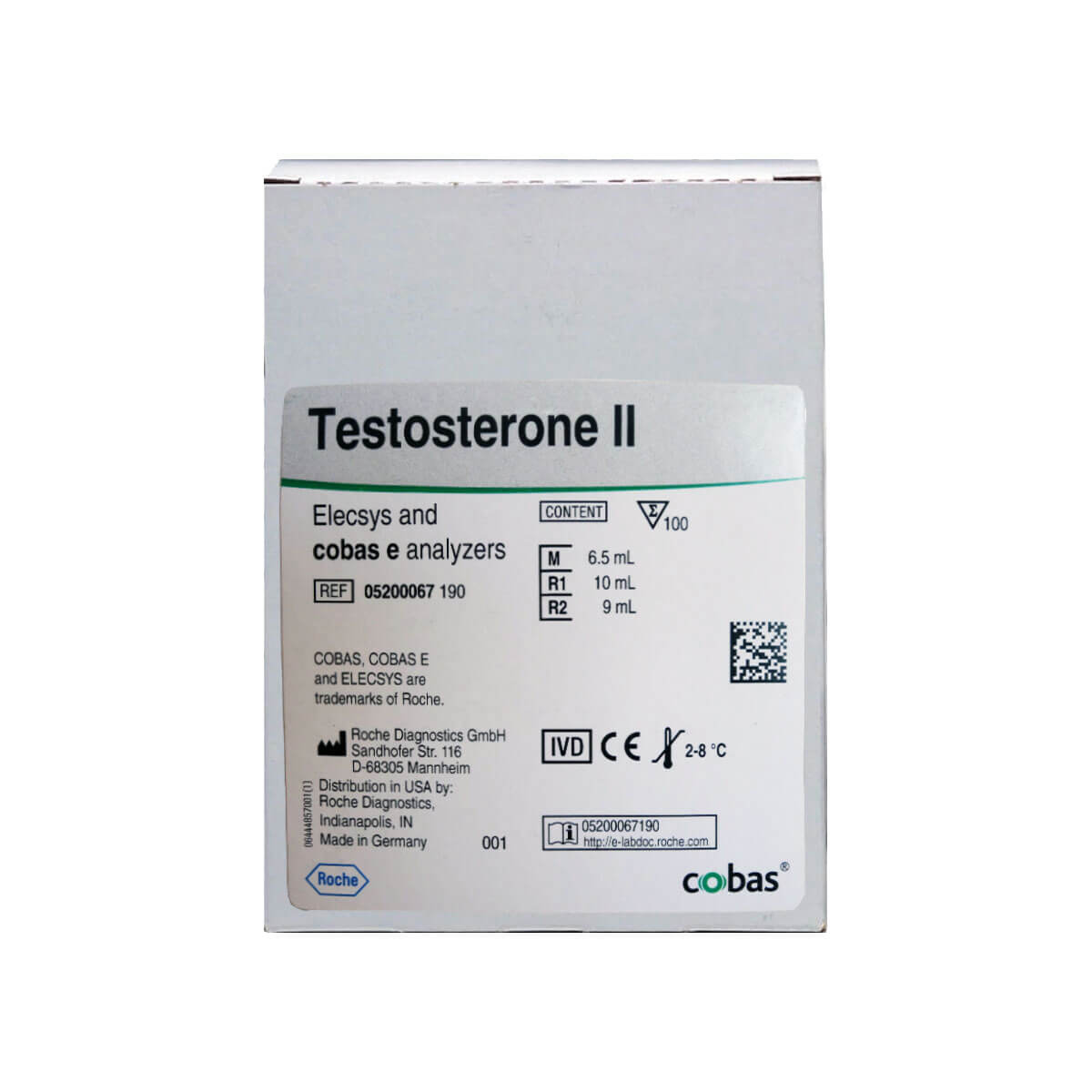 TESTOSTERONE II Reagent for Roche Elecsys 2010 / Cobas E411 – 100 Tests ...