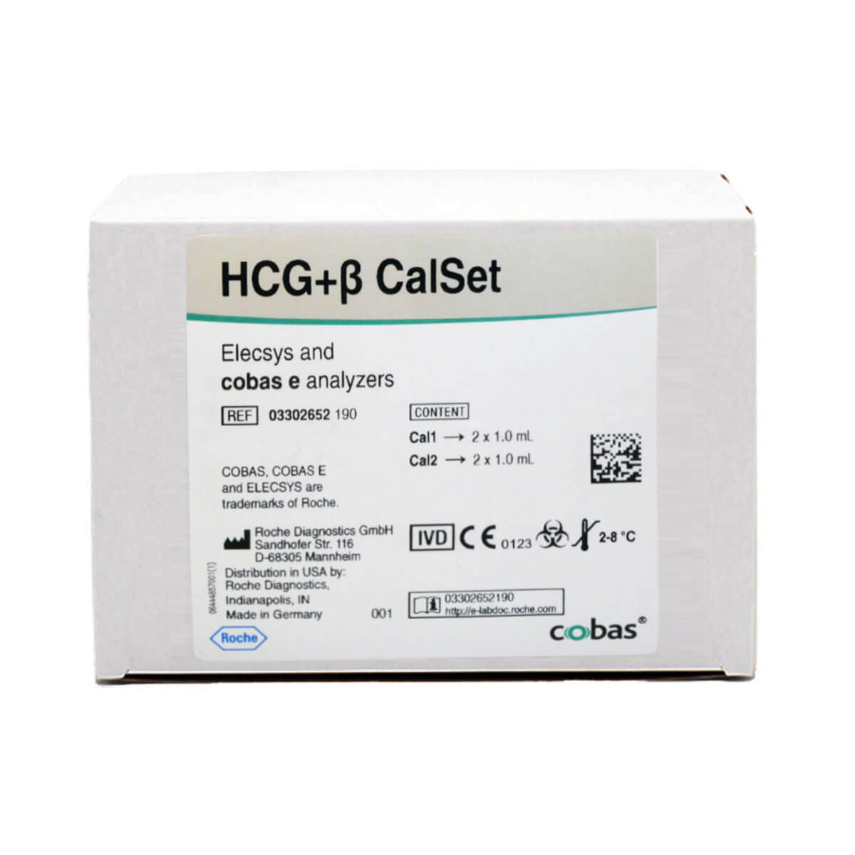 CALSET HCG+ for Roche Elecsys 2010 / Cobas E411 – Innolab