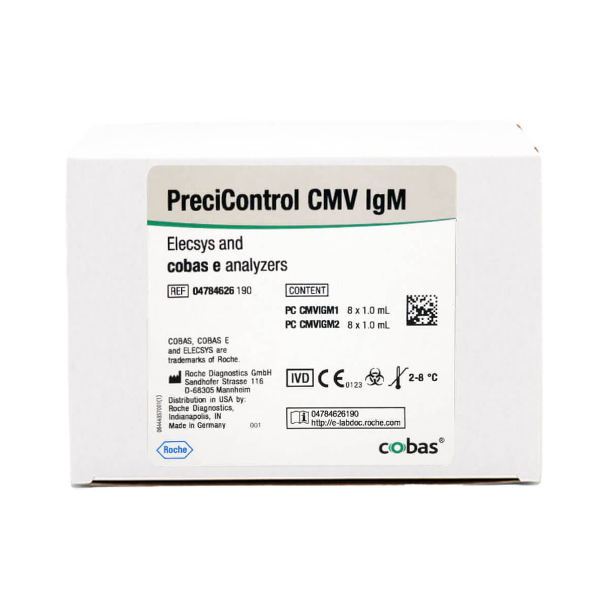 PRECICONTROL CMV IGM for Roche Elecsys 2010 / Cobas E411 – Innolab