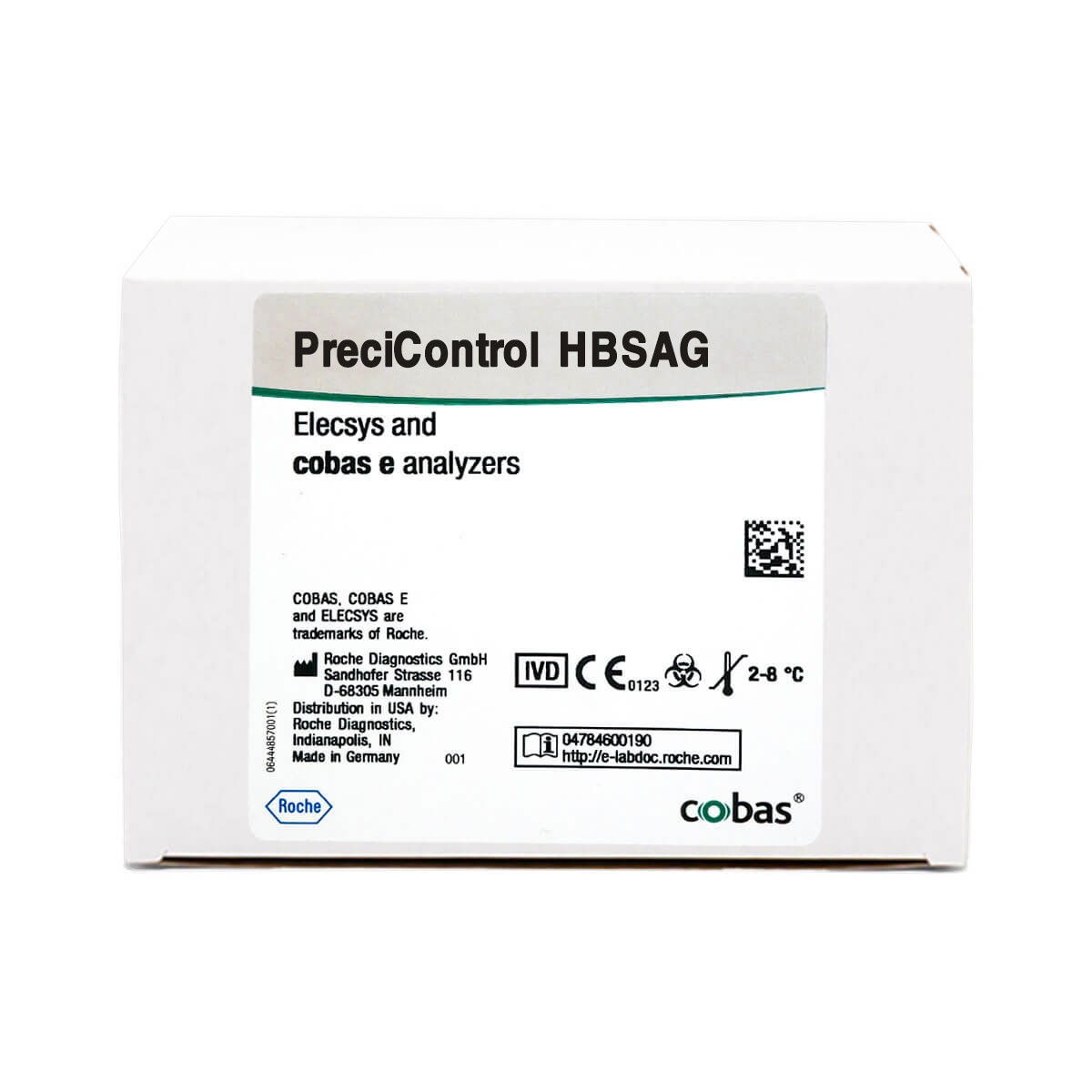 PRECICONTROL HBSAG GEN 2 for Roche Elecsys 2010 / Cobas E411 – Innolab