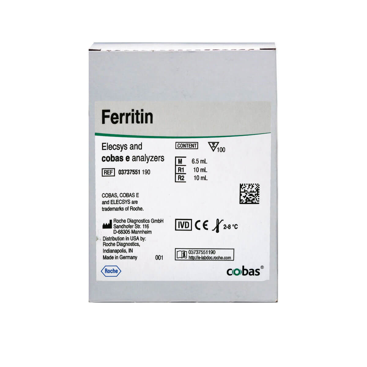 FERRITIN Elecsys Reagent for Roche Elecsys 2010 / Cobas E411 – 100 ...