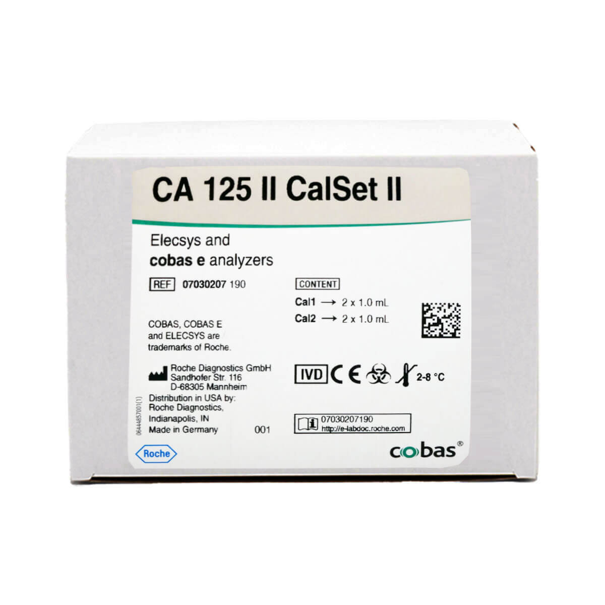 CALSET CA 125 II for Roche Elecsys 2010 / Cobas E411 – Innolab